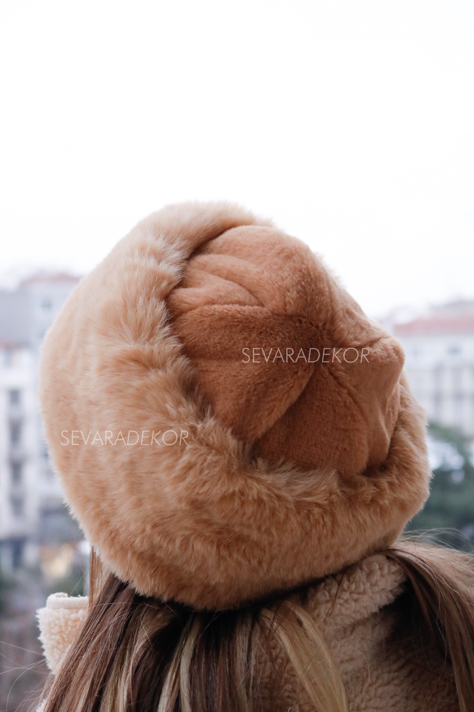 Golden Brown Faux Fur Hat Russian Fur Hat Plush Hat Hat - Etsy