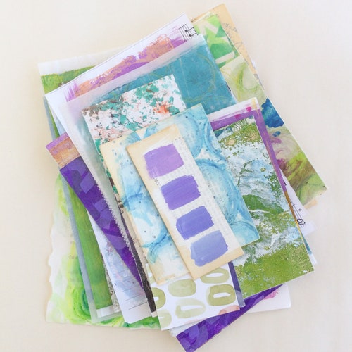 Mixed Media Hand Painted Papers - Etsy