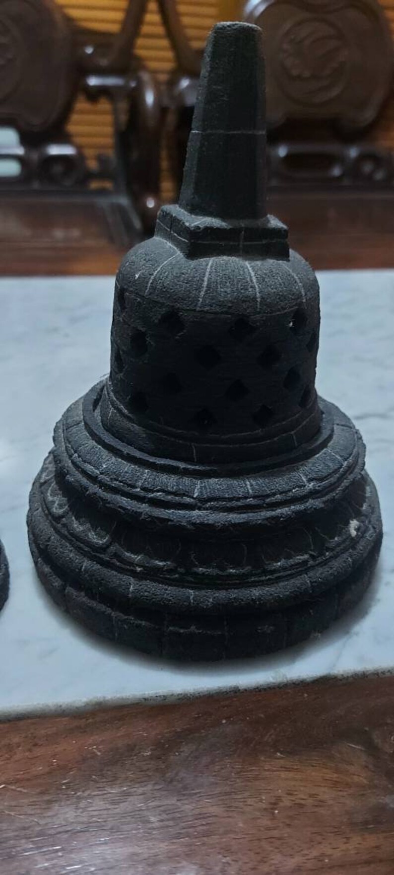 Miniature Stupa of Borobudur Temple Stone Temple Material 17 Cm - Etsy