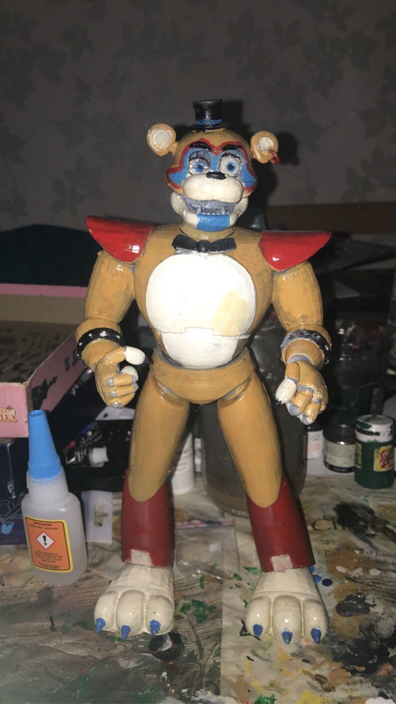 3d Printed Glamrock Freddy 9 Inch Etsy Finland