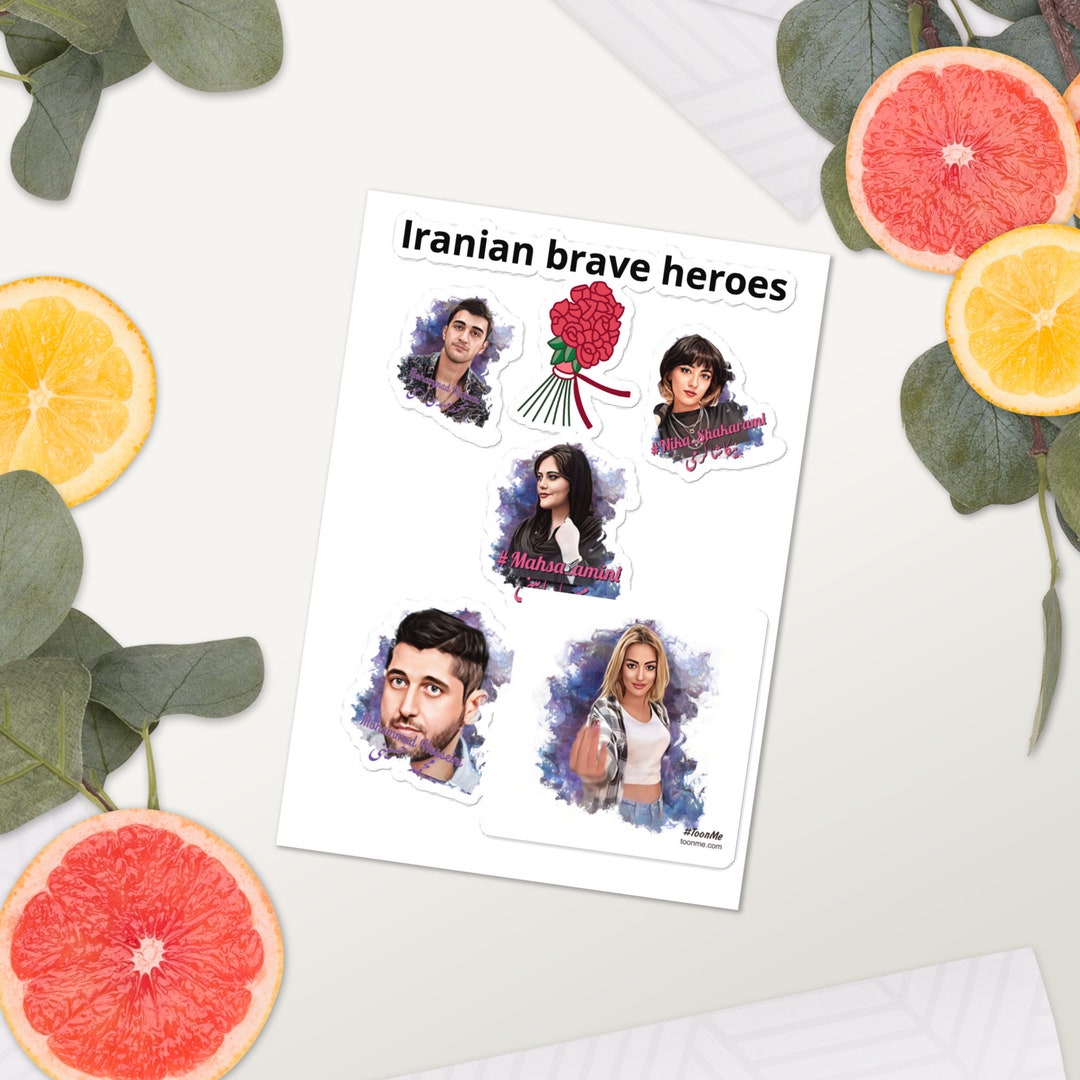 Iranian Heroes sticker Sheet - Etsy