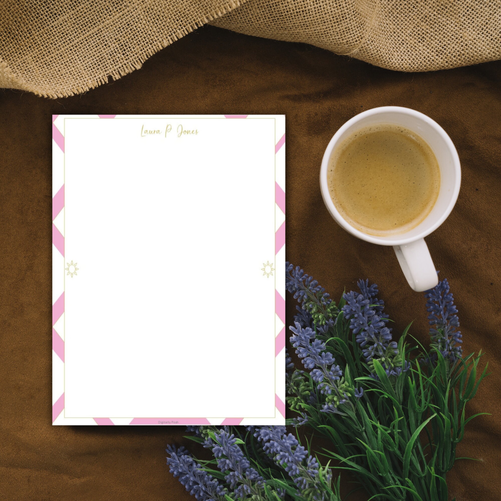 Personalized Large Notepad Personalized Writing Sheets Personalized ...