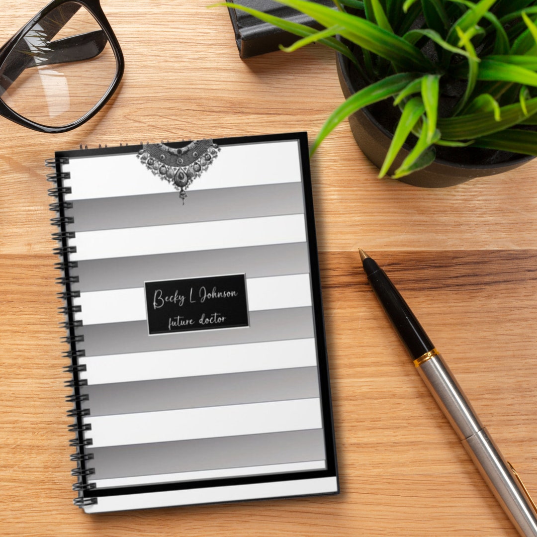 Spiral Notebook Personalized Spiral Notebook Lined Spiral Notebook ...