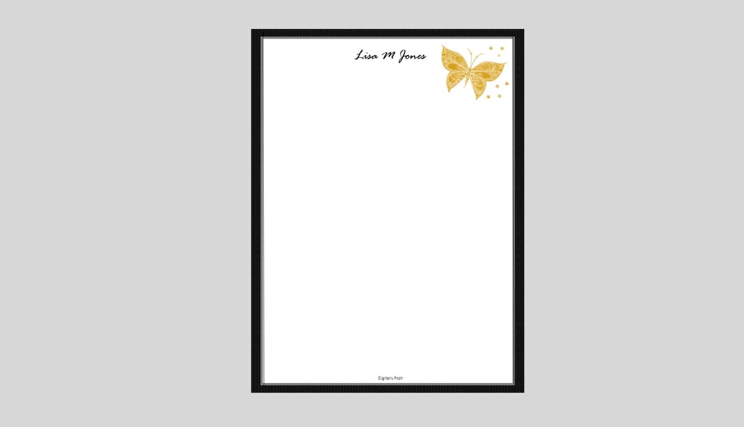 Stationery Personalized Letter Writing Stationery Gift Womens ...