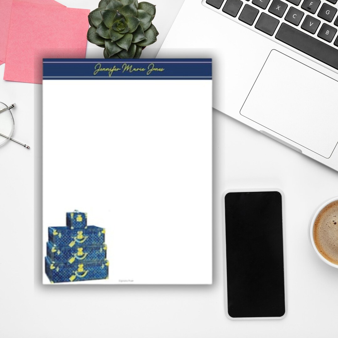 Personalized Large Notepad Personalized Writing Sheets Personalized ...