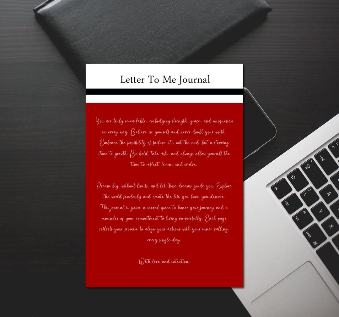Letter All About Me Reading Journal - Self Care Personalized Journal ...