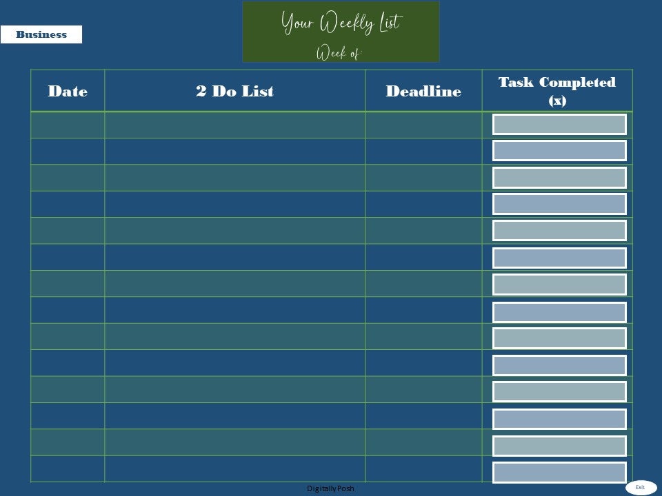 To Do List Task Tracker Productivity Planner Office Tasks Planner Work ...