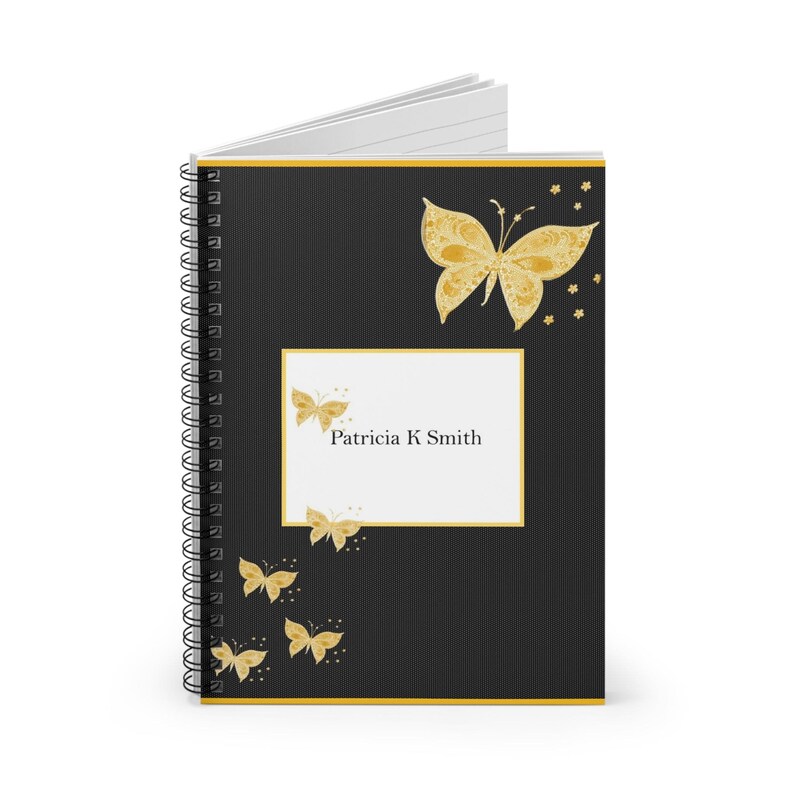 Personalized Spiral Notebook With Name and Custom Design Customizable ...