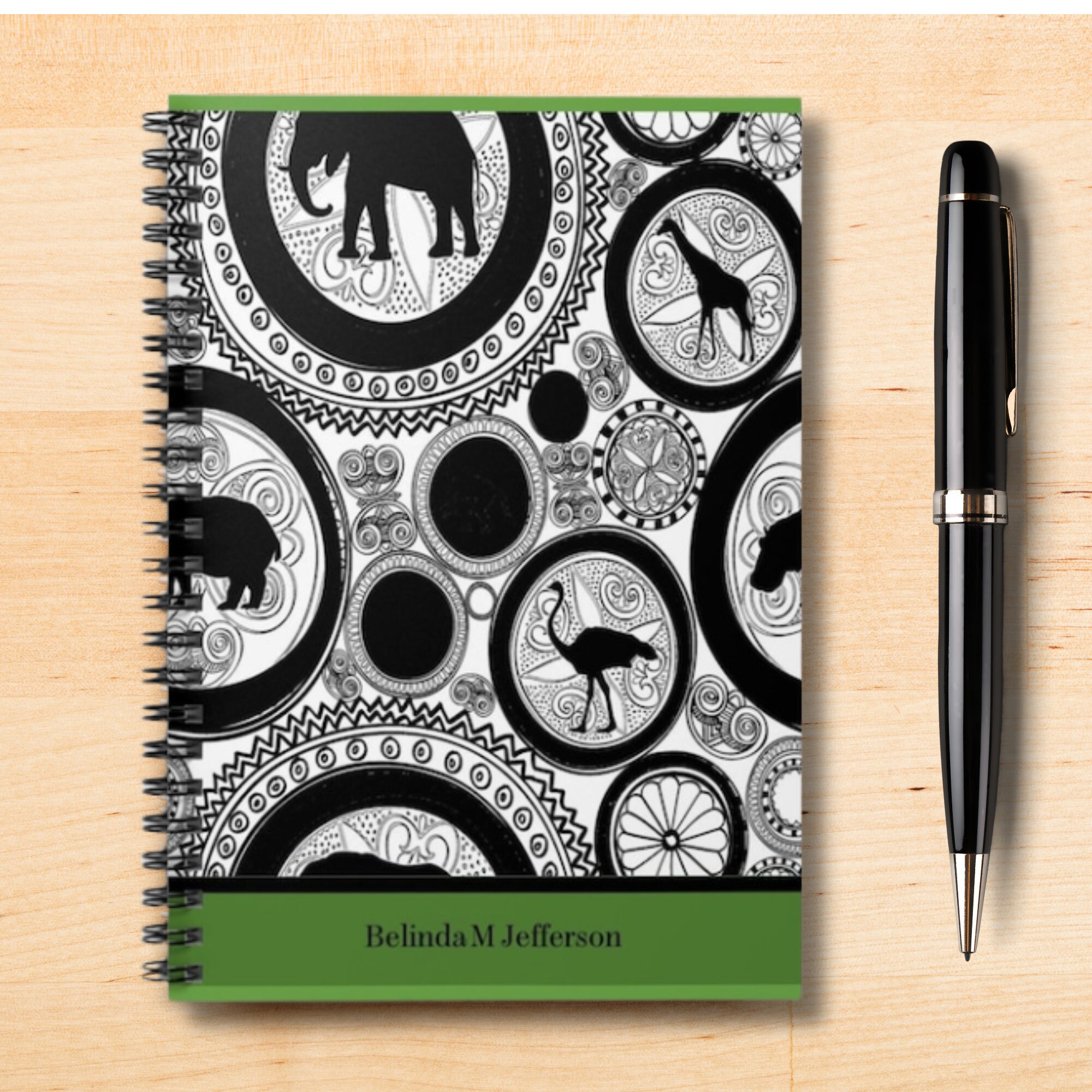 Personalized Spiral Notebook With Name and Custom Design | Customizable ...