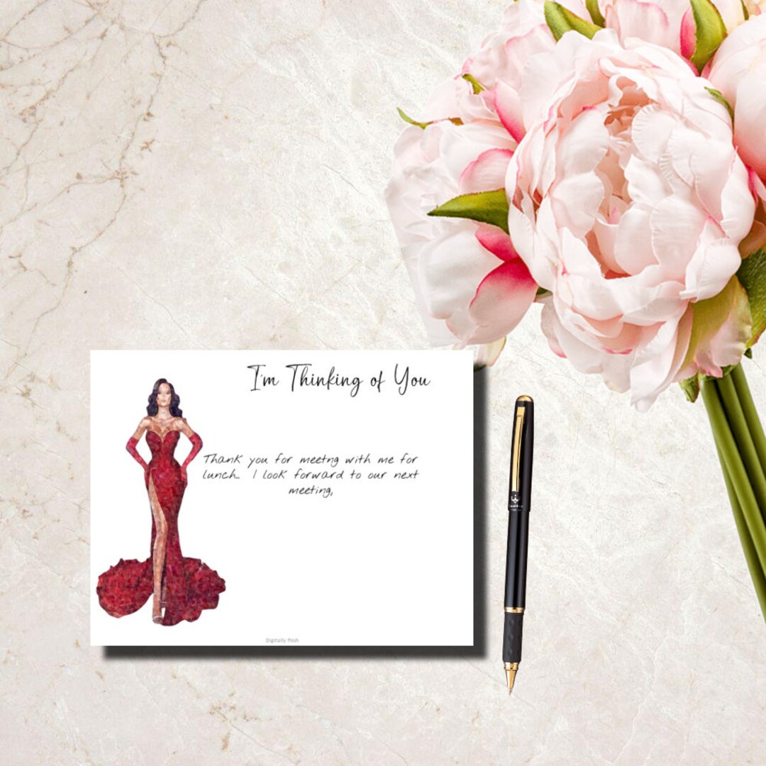 I'm Thinking of You Note Card Note Cards Thinking of You Blank Greeting ...