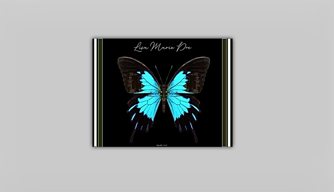 Digital Notecards | Custom BUTTERFLY Note Cards | Instant Download PDF ...