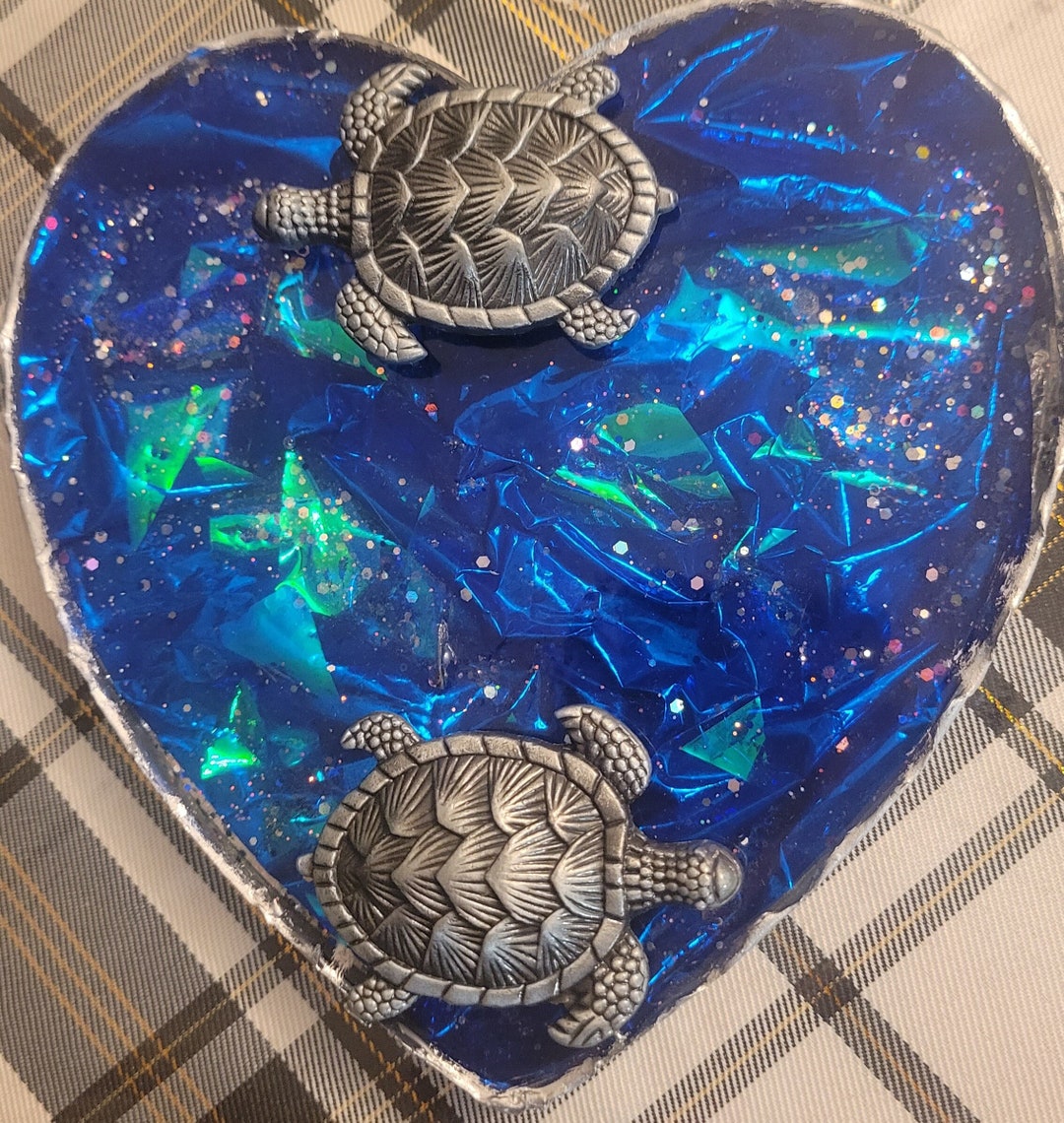 Heart Trinket Tray Jewelry Dish Turtle Design Jewelry Tray Ring Display ...