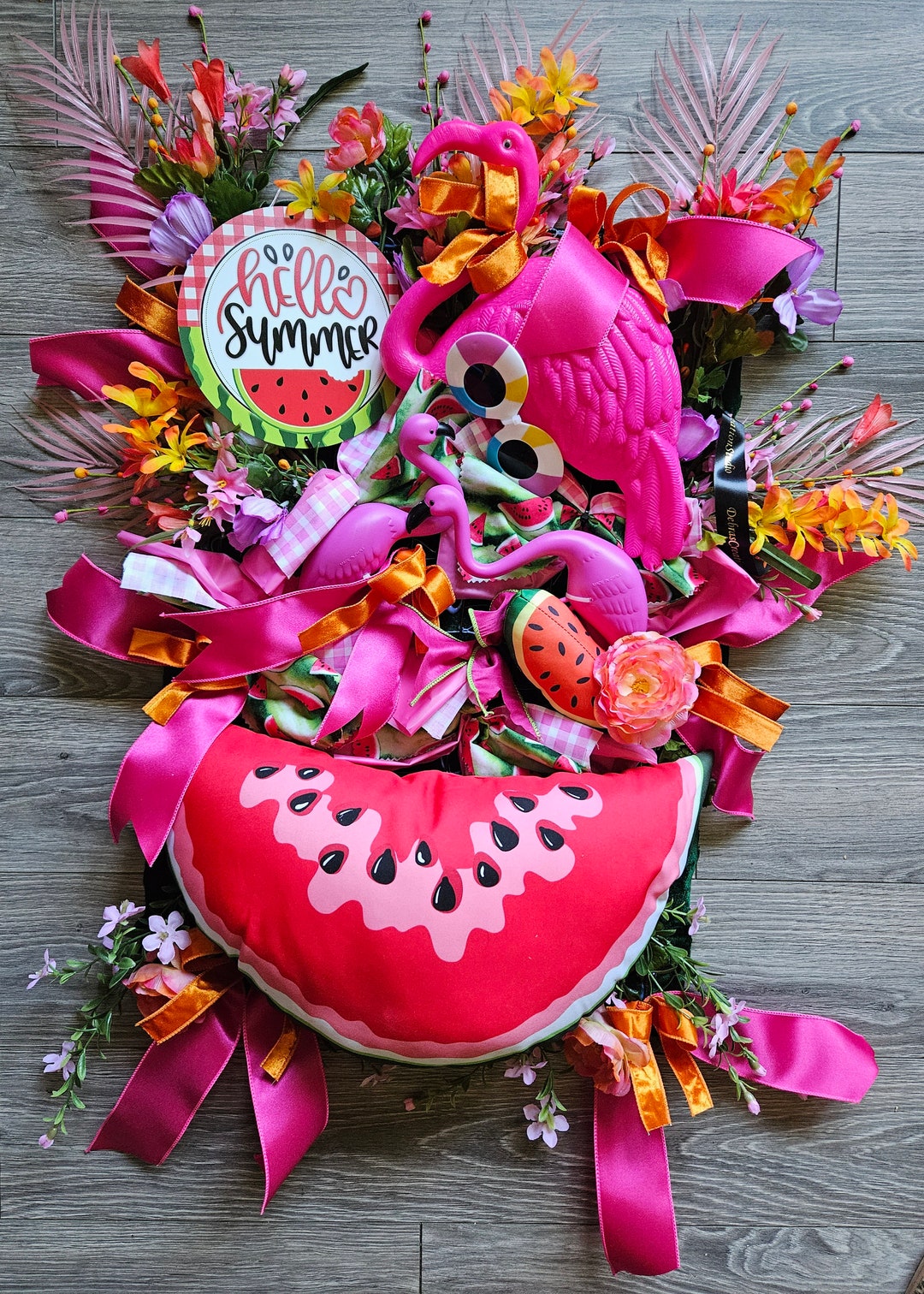 Watermelon Summertime Door Wreath, Watermelon Sugar Decor, Watermelon ...