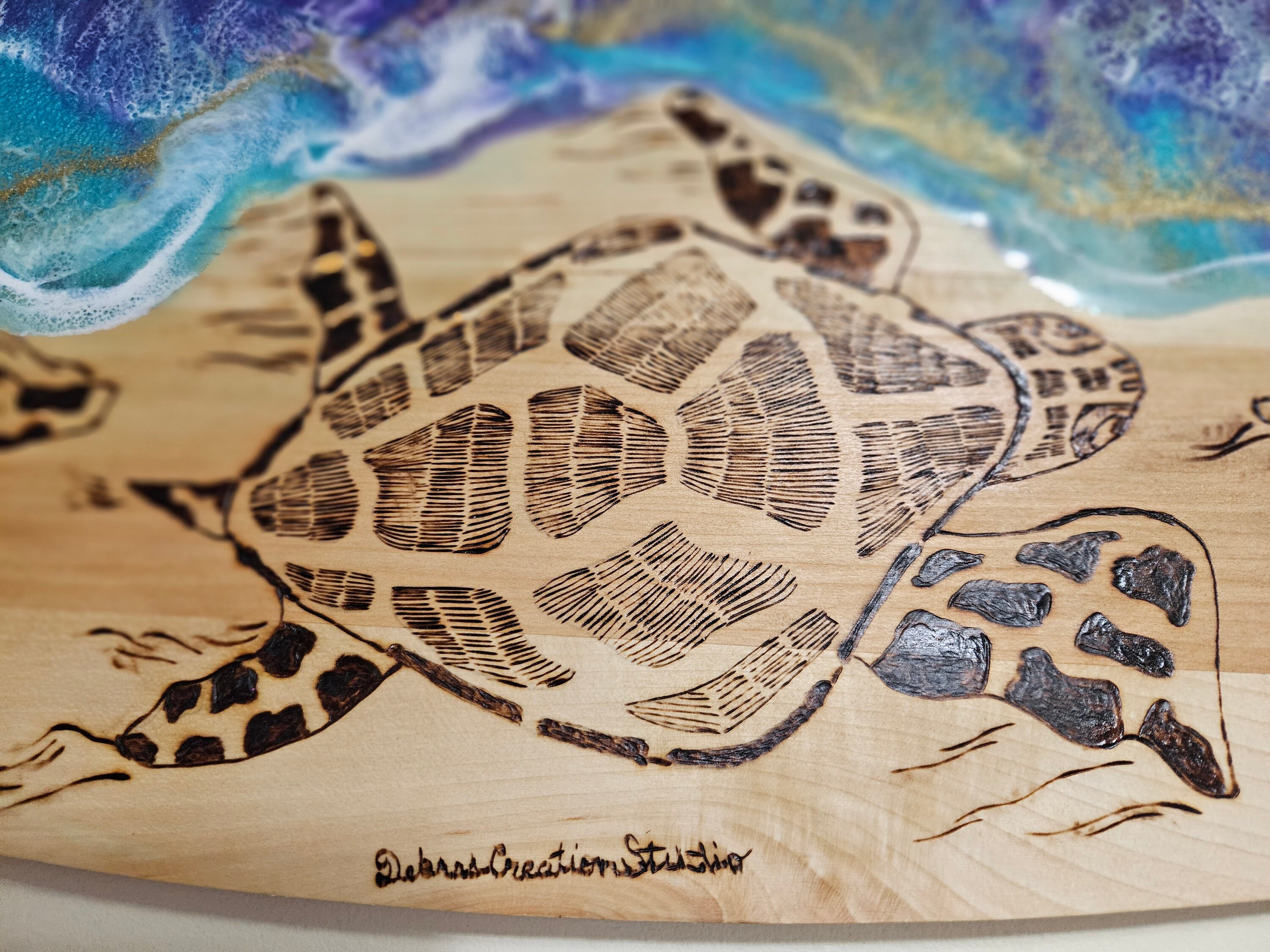 Surfboard Wall Art/ Charcuterie Board Turtle Board, or Mermaid ...