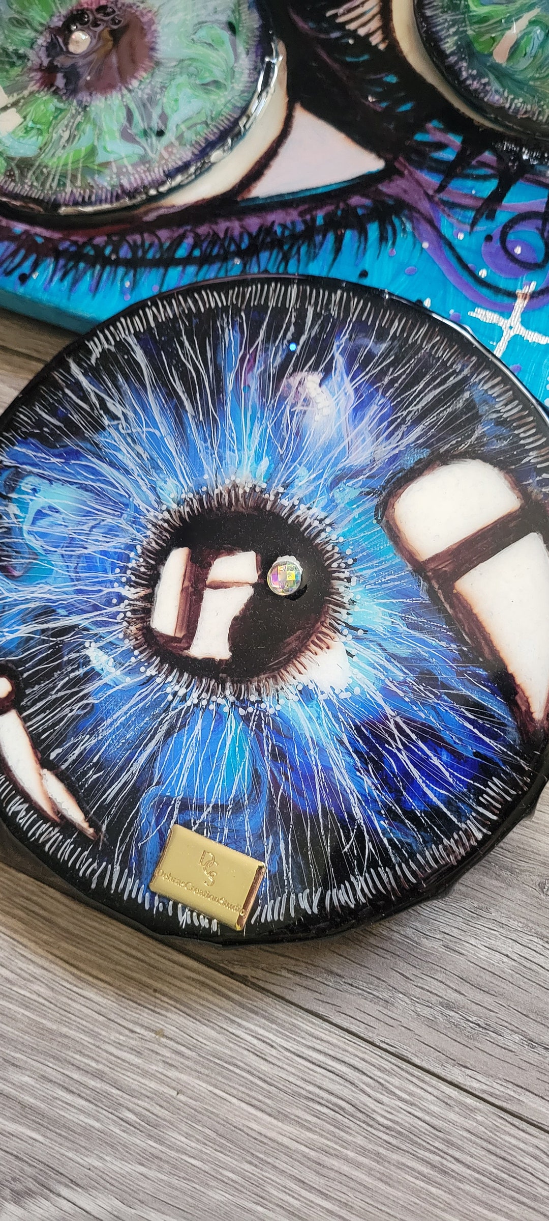 Blue Eye Painting Eyeball Art Abstract Eye Paintings Blue Eyes Art Evil ...