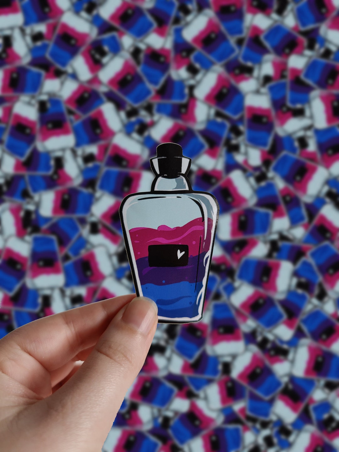 Bisexual Pride Potion Sticker LGBTQIA - Etsy