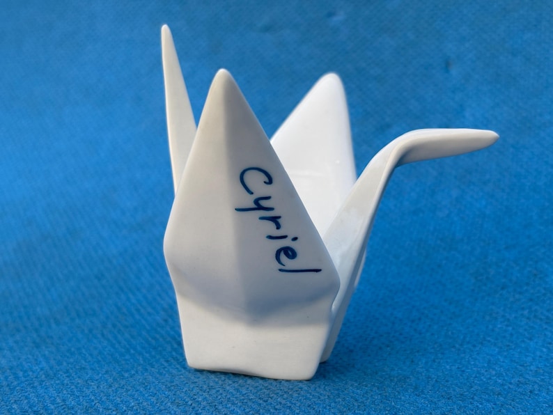 Freestanding Origami Crane With Personalized Text – Large (9,5 Cm) - Etsy