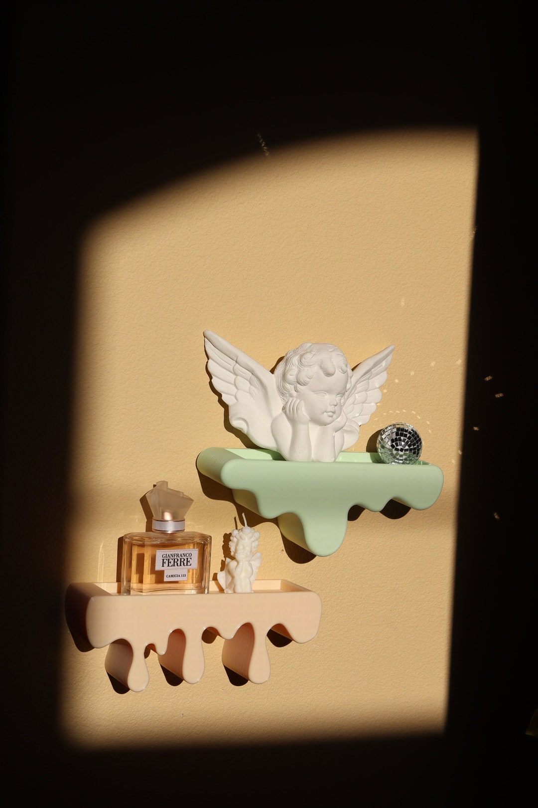 Trippy Drippy Melting Shelf Scandinavian Design Melting Decor Sustainably Sourced Material by ...