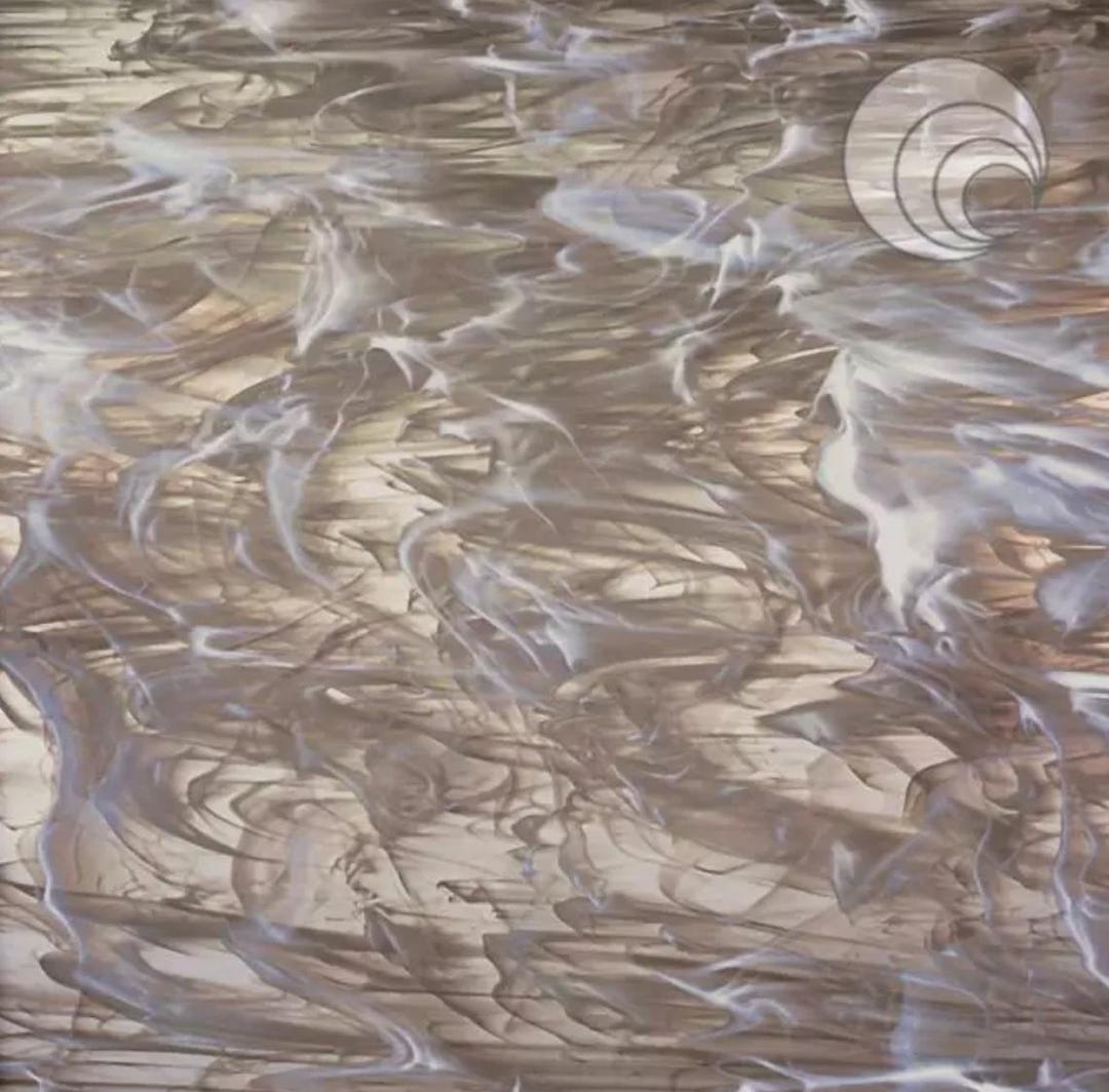 Spectrum Bronze White Wispy Art Glass, SP81891S - Etsy