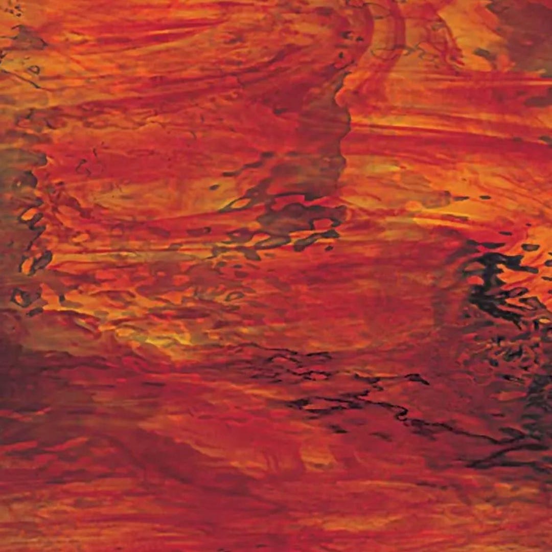 Spectrum Ruby Red, Amber Waterglass Art Glass for Stained Glass ...