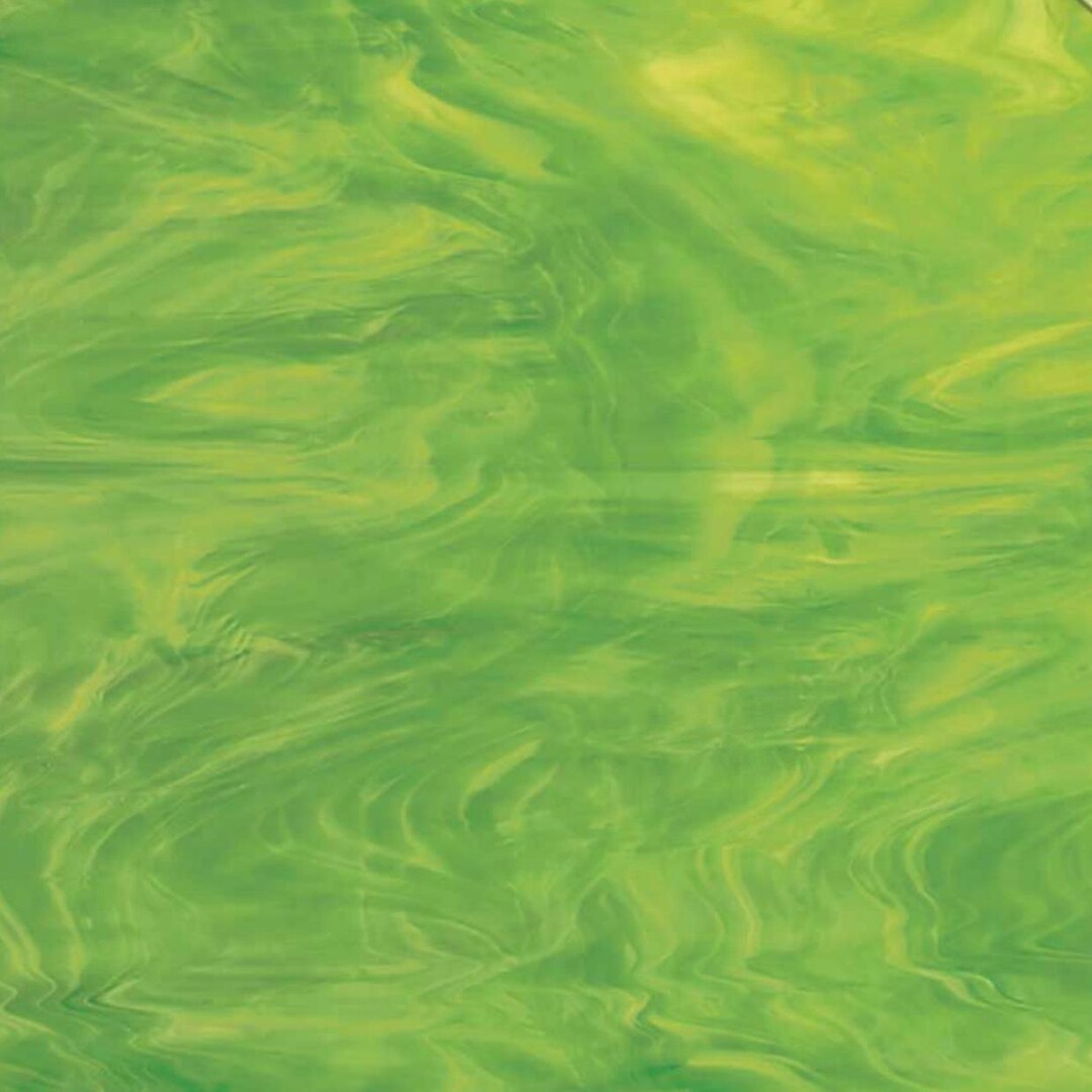 Spectrum Lime Green White Art Glass for Stained Glass Production ...