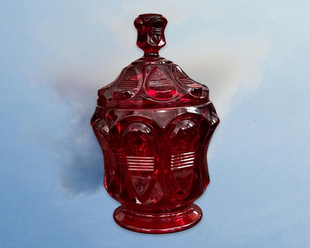 Red Fenton Candy Dish (UV Reactive!) - Etsy