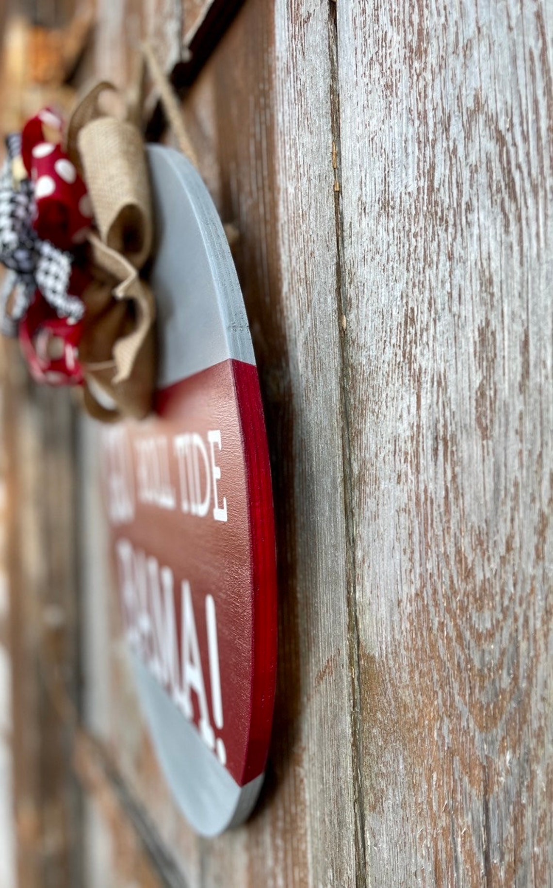 Go Bama | Roll Tide | University of Alabama | Door Hanger | Wreath ...