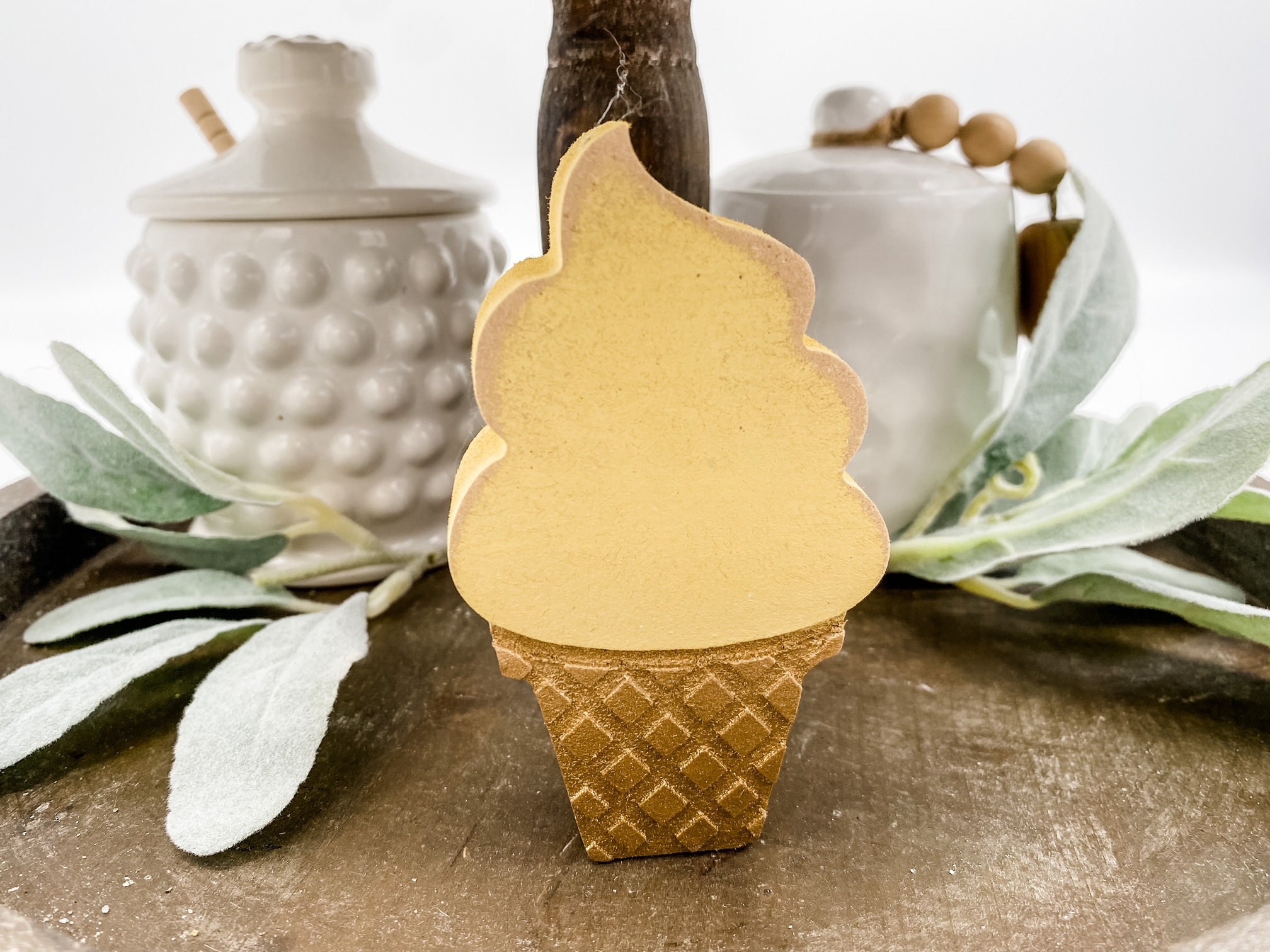 Ice Cream Cutouts Wooden Ice Cream Shapes Summer Tiered - Etsy