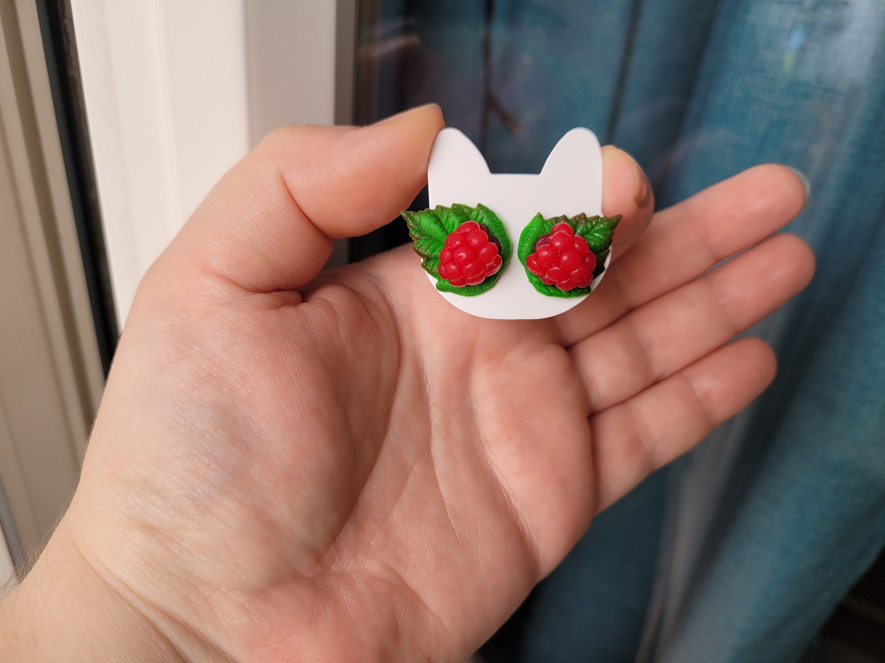 Berry Bracelet Made of Polymer Clay, Raspberry Bracelet, Raspberry ...