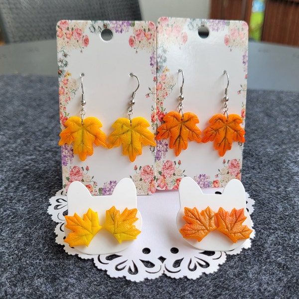 Autumn Leaf Earrings - Etsy