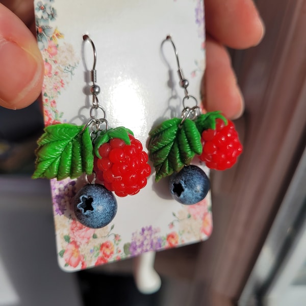 Blueberry Earrings - Etsy
