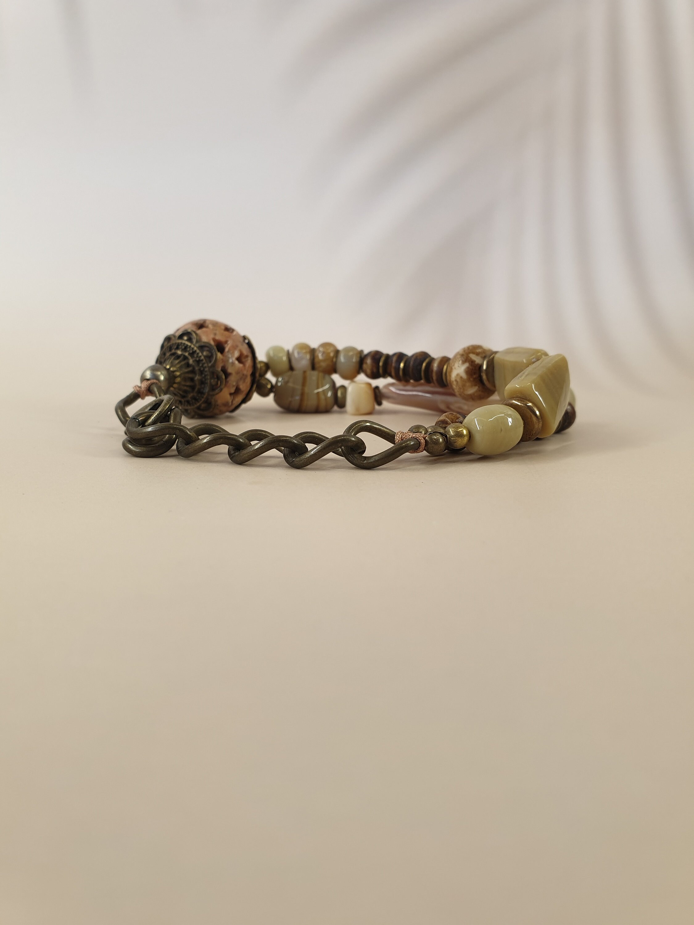 Stone & Bone Bracelet - Etsy