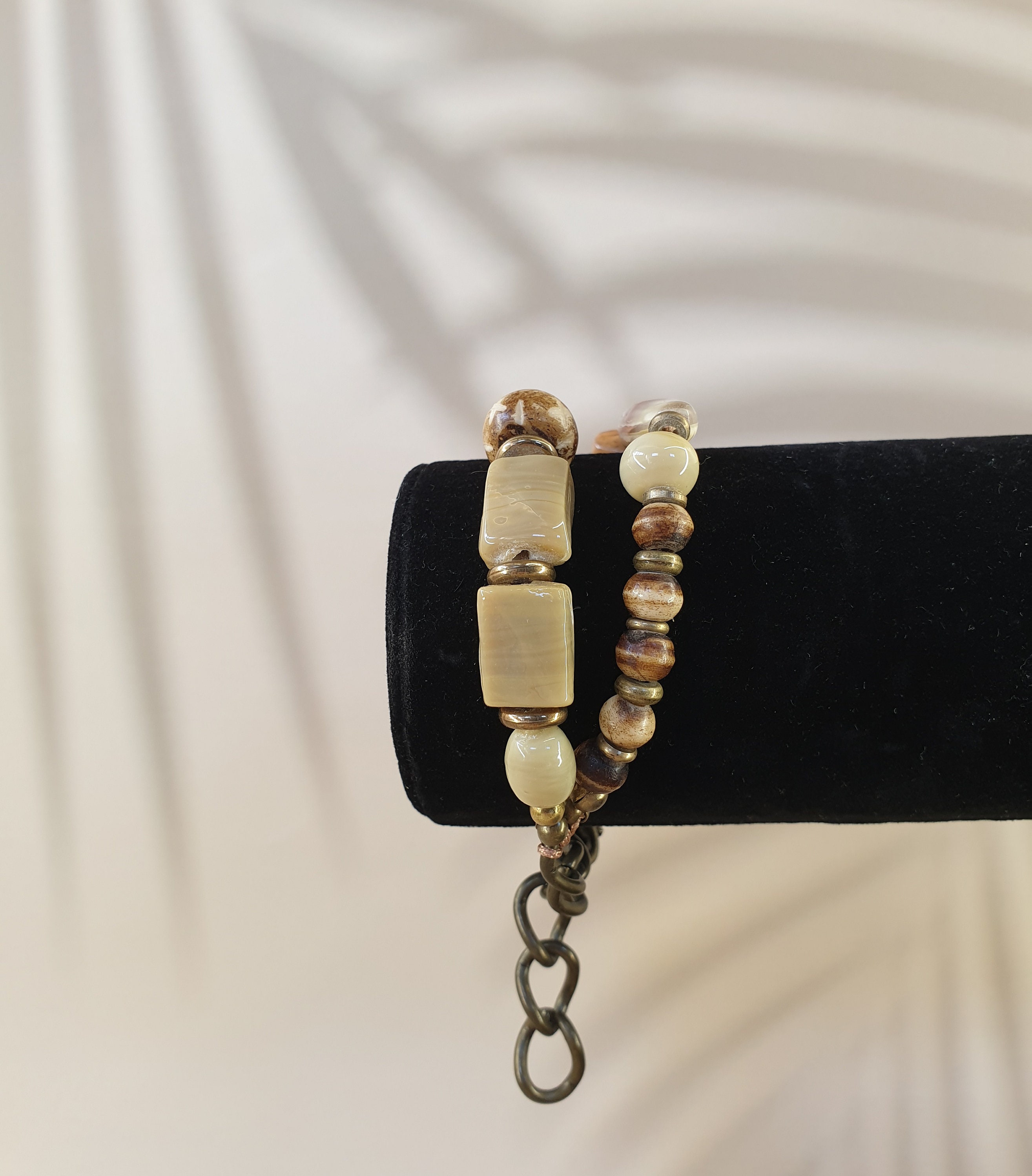 Stone & Bone Bracelet - Etsy