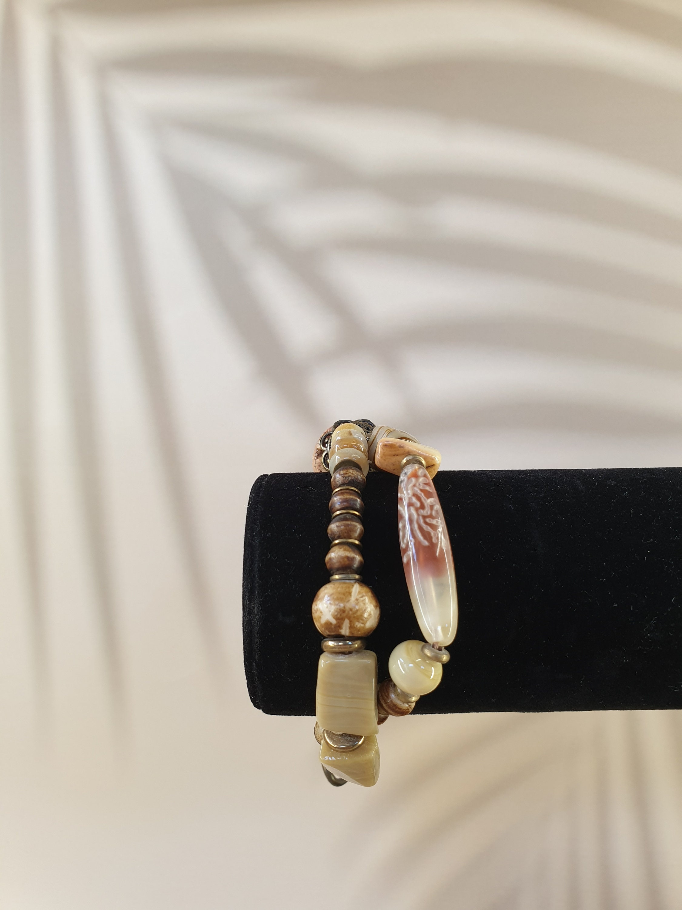 Stone & Bone Bracelet - Etsy