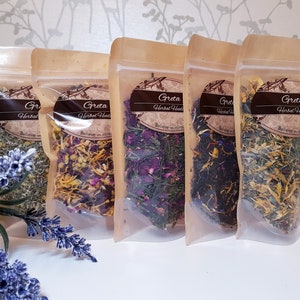 5 Loose Leaf Herbal Tea Gift Set Dried Leaf Vegan Gift Set | Etsy