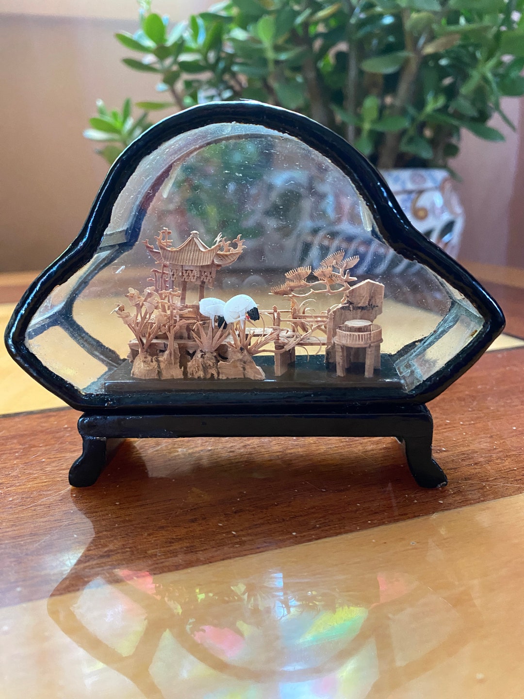 Vintage Chinese Cork Carving 3D Diorama Handmade 11x8 Cm - Etsy UK