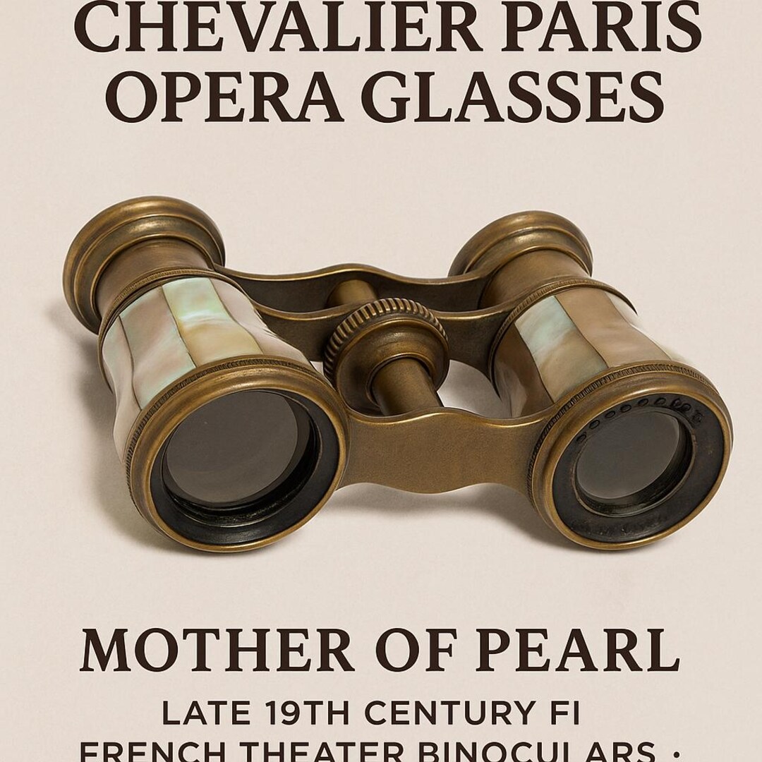 Antique Chevalier Paris Opera Glasses – Mother of Pearl – Late 19th ...