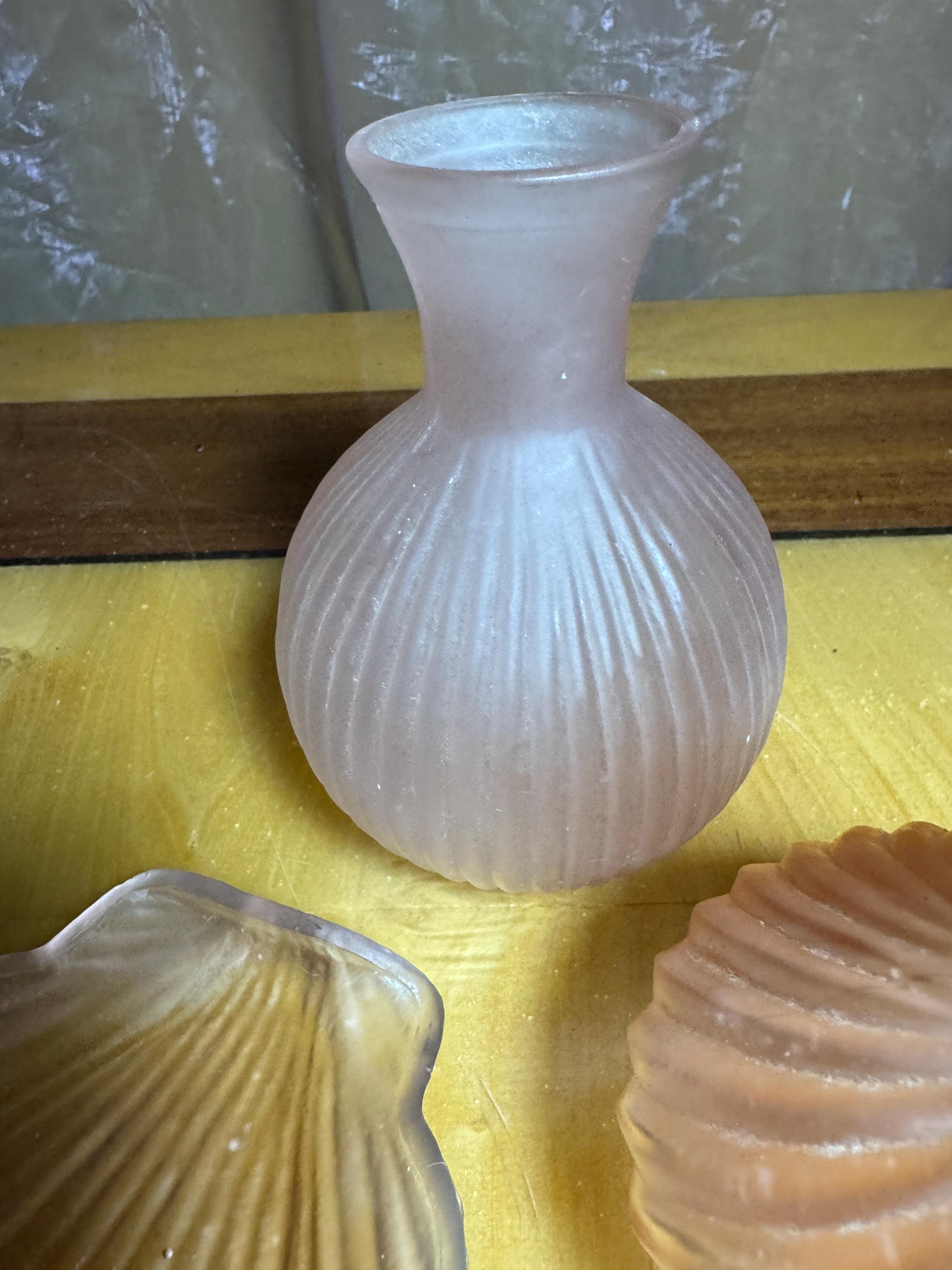 Vintage Pink Art Deco Vanity Set - Etsy