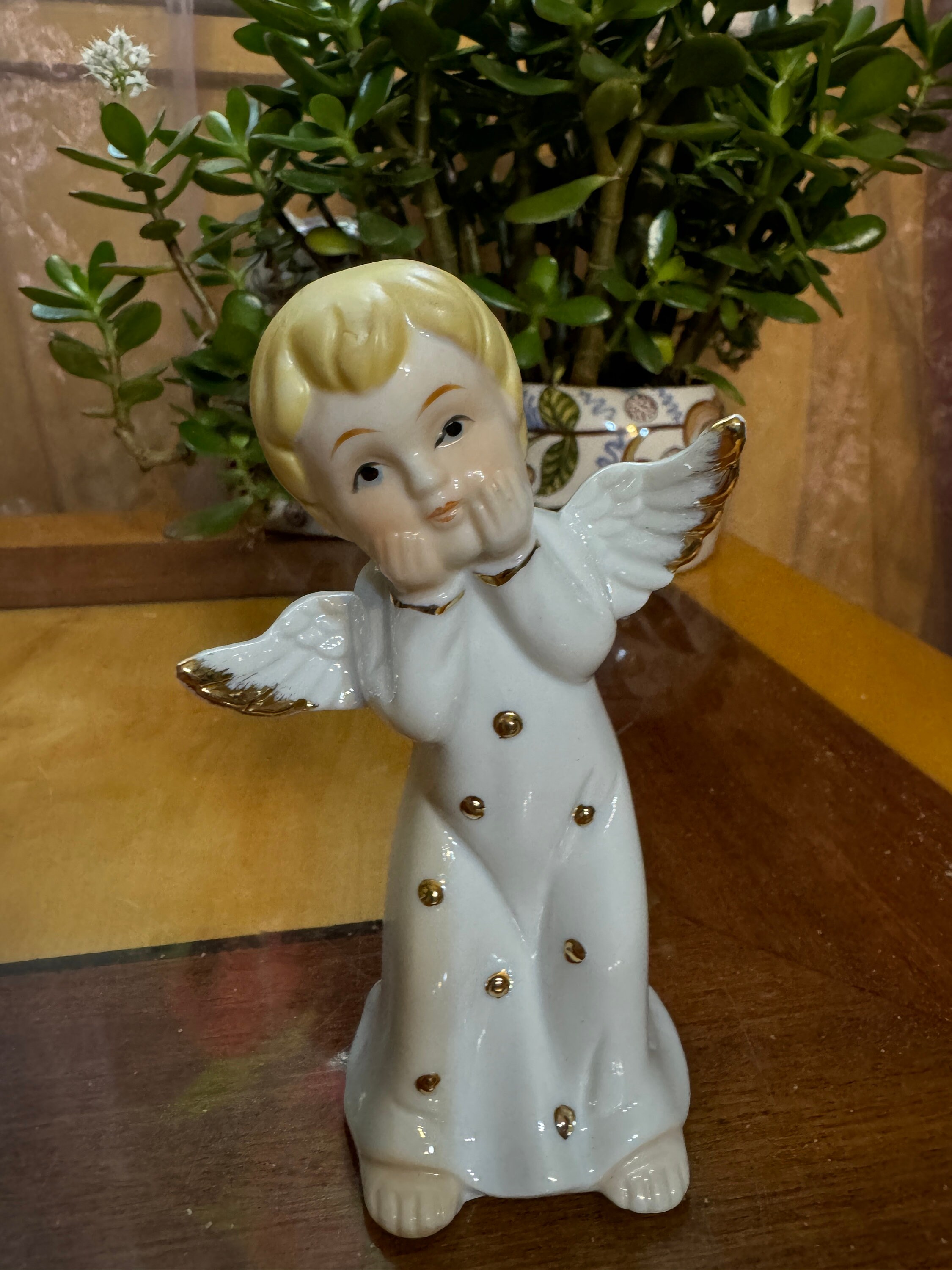 Italian Porcelain Figurine of an Angel Hand Painted 13 Cm - Etsy