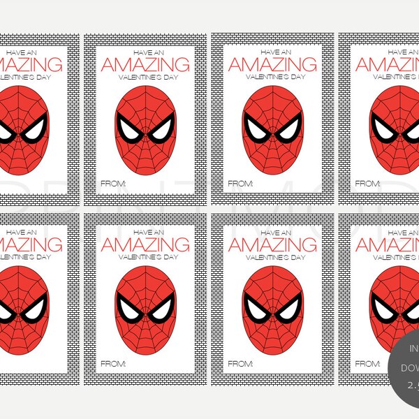 Superhero Valentine - Etsy
