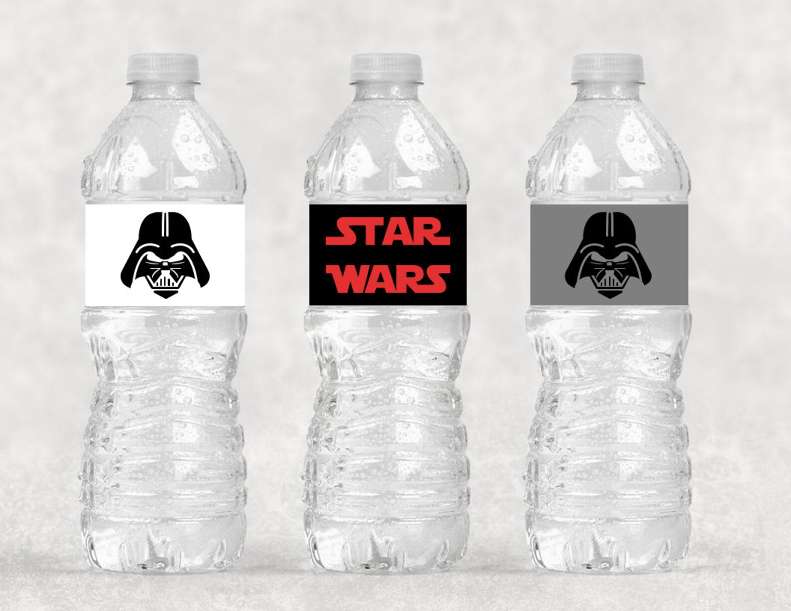 Darth Vader Water Labels Star Wars Drink Labels Printable - Etsy