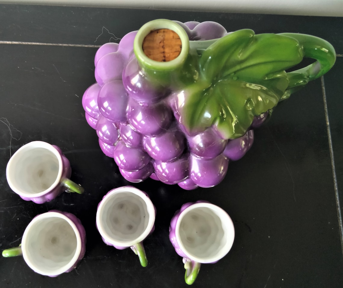GRAPE Theme Germany Vintage Wine Serving Set - Etsy
