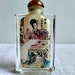 GEISHA Writing a Letter and Sakura-hand Painted Antique Perfume Bottle ...