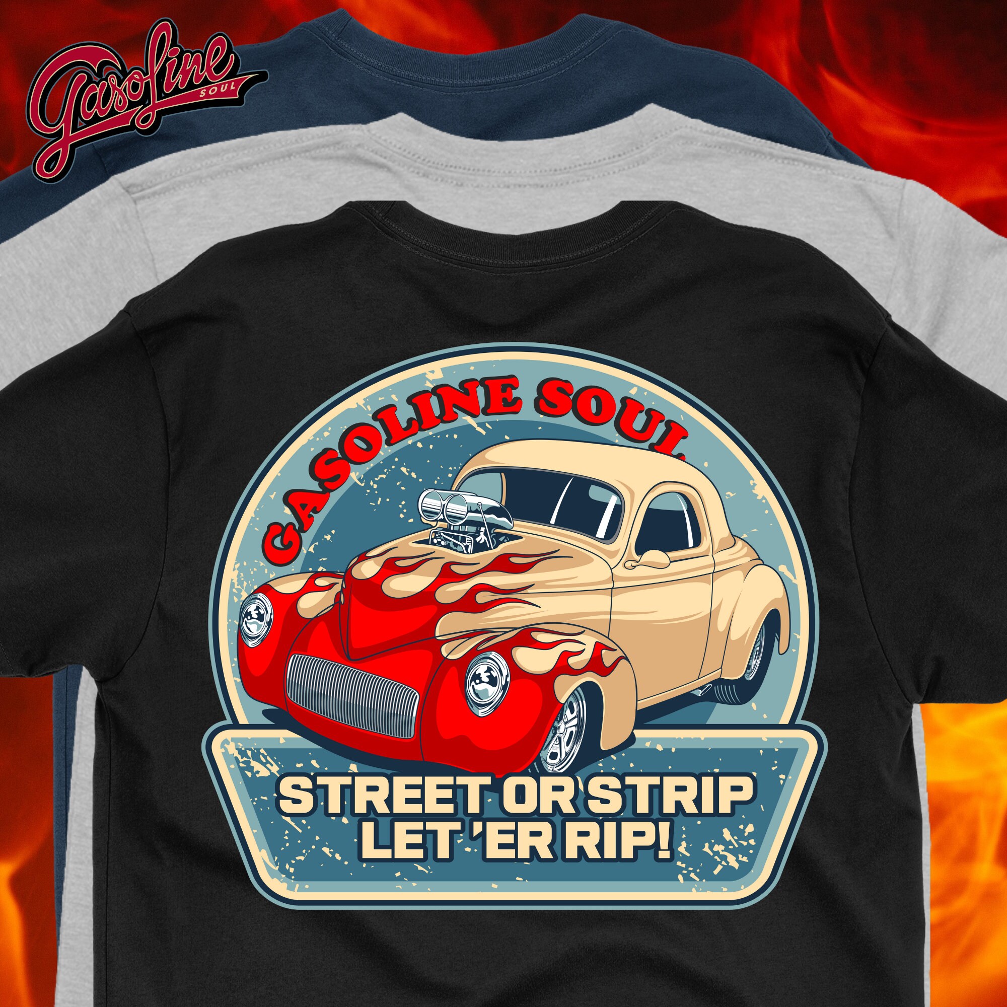 Street or Strip Willys, Gasoline Soul, Gift for Him, Gift for Dad, Hot ...