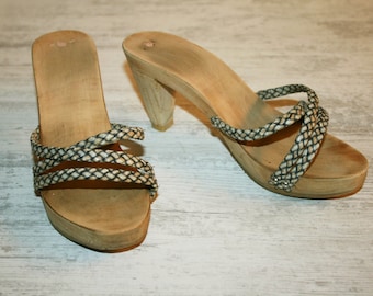 High Heel Platform Clogs - Etsy