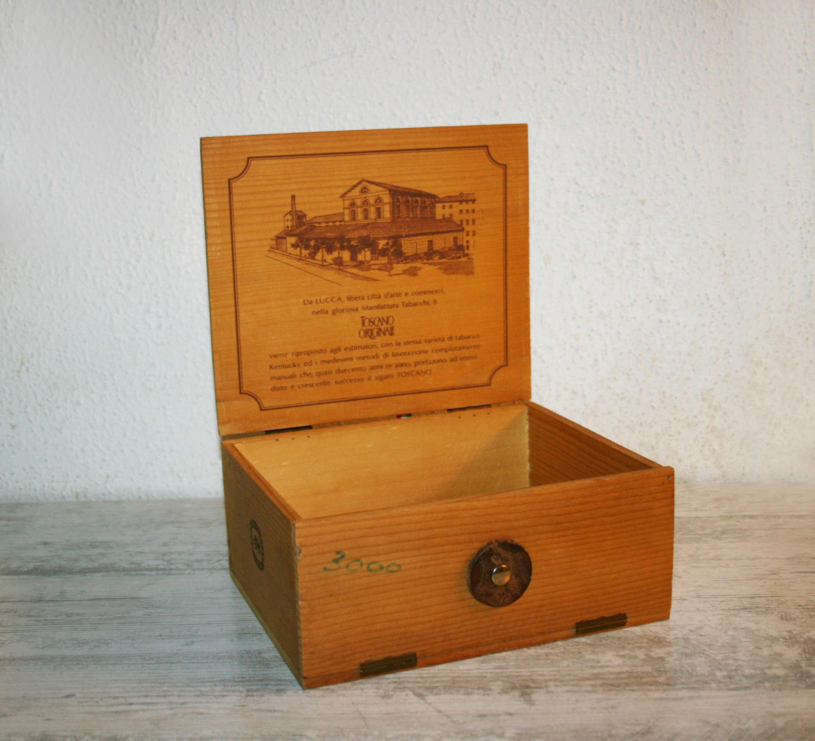 Branded Cigar Box Vintage Empty Cigar Box Keepsake Storage - Etsy