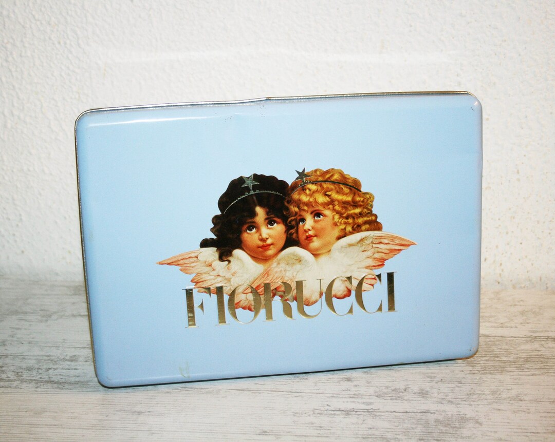 RARE!! Vintage Light Blue Fiorucci Tin - Collectible Tin - Original ...