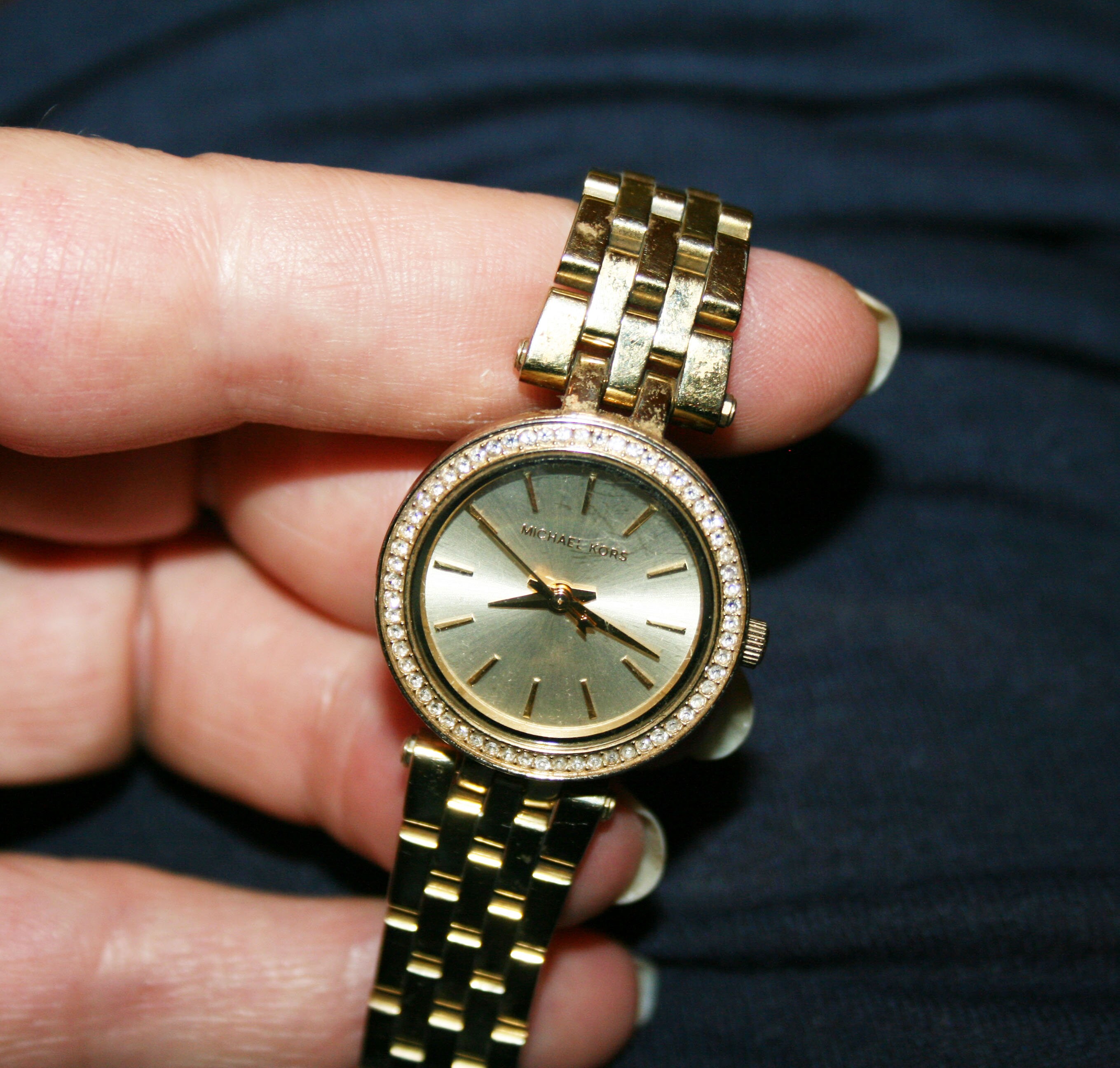 Gold Colored Watch, Clear Dial and Gold Finish • Gift for Her ...