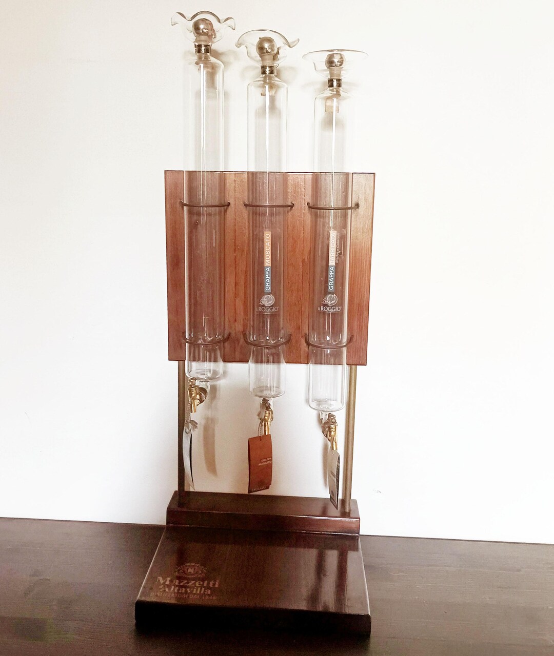 Grappa Dispenser, Tris D’elite, Vintage, Empty Glass Tubes, Gift for ...