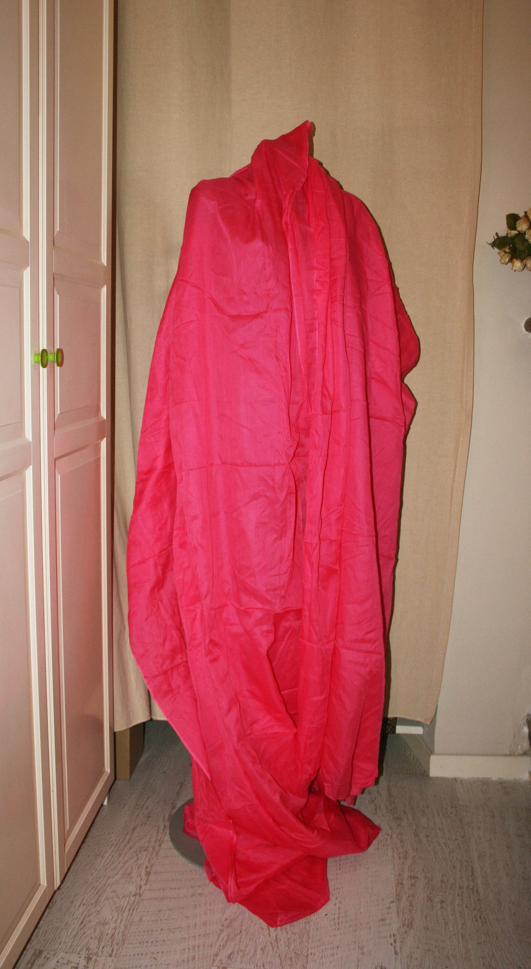 Solid Fabric Fuxia Color - Shirt Fabric -clothing Fabric -thin Fabric ...